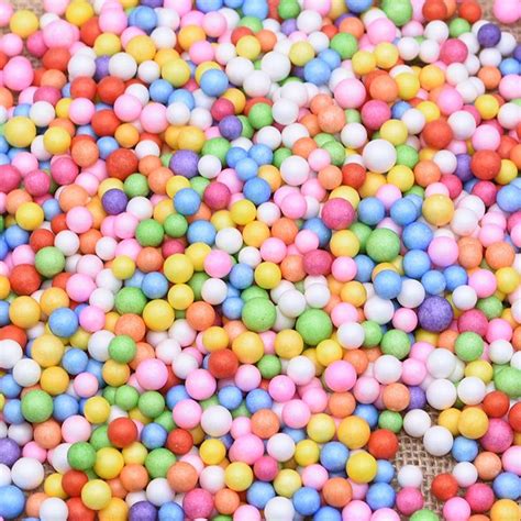 2 Bottles 8mm Polystyrene Styrofoam Plastic Foam Beads Ball Foam Balls