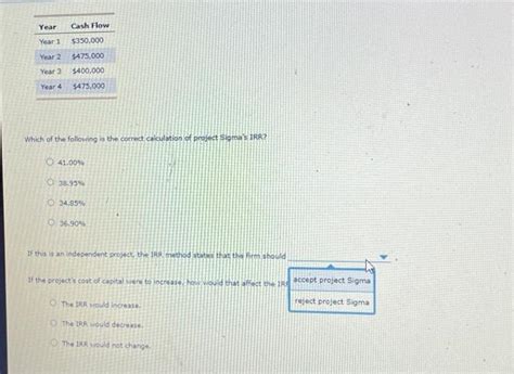 The Infernal Rate Of Return Irr Refers To The