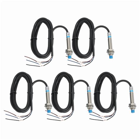 5pcs Inductive Proximity Sensor Npn No M8 Dc 6 36v 300ma Proximity Switch