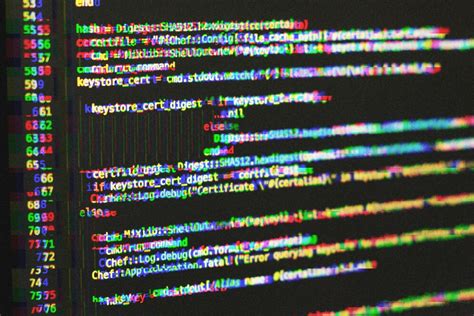 Premium Photo Software Source Code Over Digital Glitch Effect Added