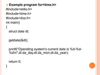 Header Files In C Pptx