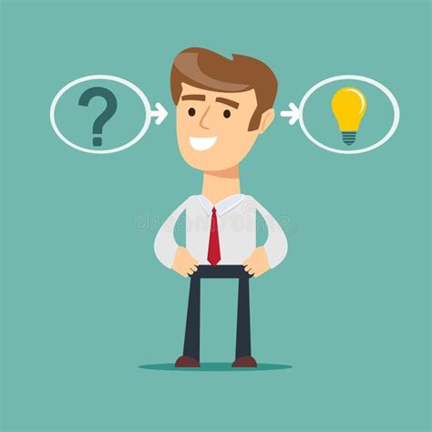 Thinking Or Problem Solving Business Concept Stock Vector