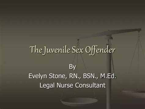 Ppt The Juvenile Sex Offender Powerpoint Presentation Free Download Id