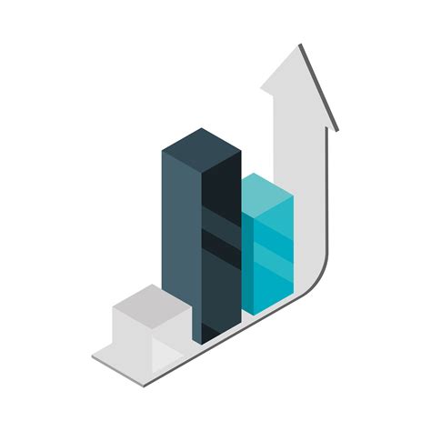 Chart Bar And Arrow Vector Art At Vecteezy