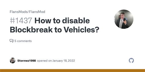 how to disable blockbreak to vehicles · issue 1437 · flansmods