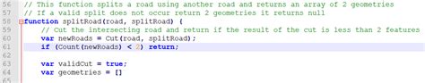 solved address data management split intersecting road to esri