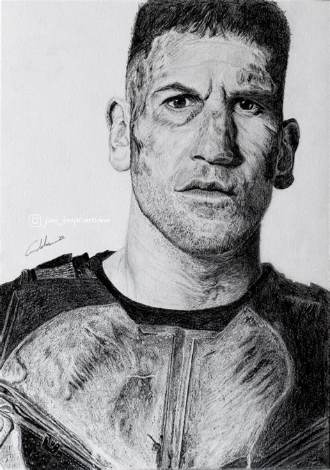 Marvel Punisher Pencil Drawings