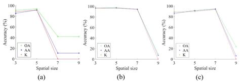 Influence Of The Spatial Size Of Sample A Pavia University Scene Download Scientific