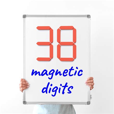 Magnetic Calculator Digits 7 Segment Numbers Build Numbers Like Calculator Etsy