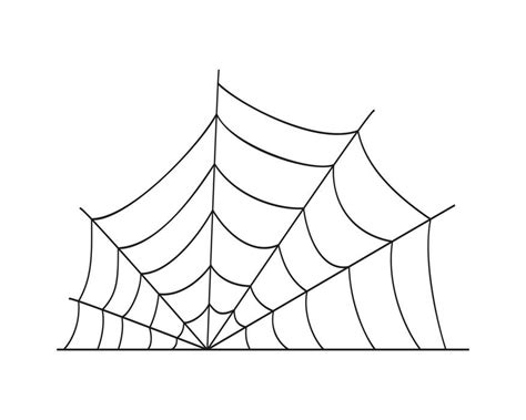 Spider Web Outline Vector Art Icons And Graphics For Free Download