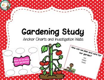 Gardening Study Anchor Charts And Investigation Webs By Prebabe Productions