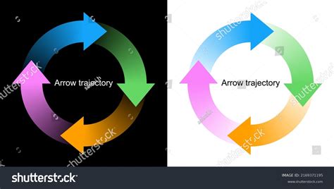 Arrow Trajectory Symbol Graphics Design Element Stock Vector Royalty