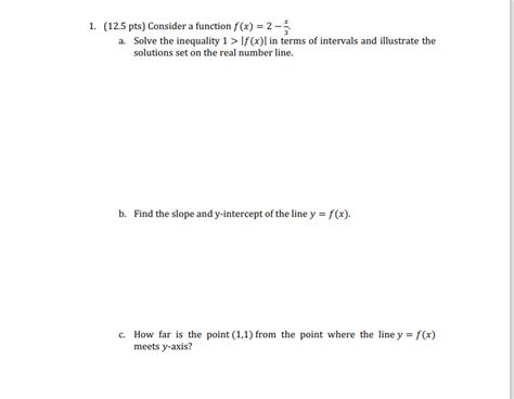 Solved 1 125 Pts Consider A Function Fx2−3x A Solve