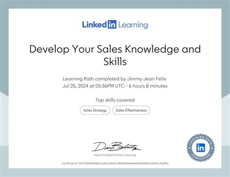 Jimmy Jean Felix On Linkedin Certificate Of Completion