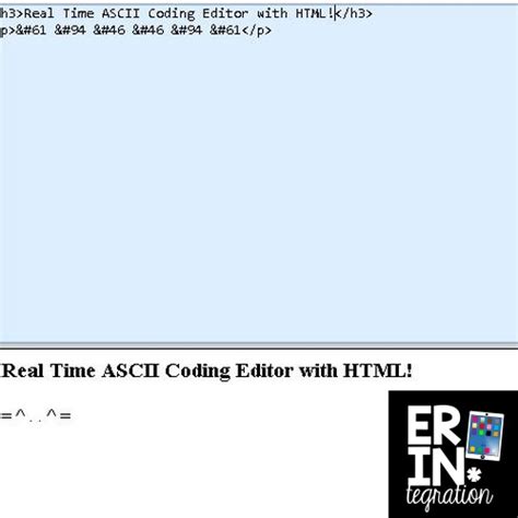 CODING WITH TEXT ART ASCII ART IN THE CLASSROOM Erintegration