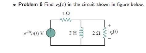 Solved Problem Find V T In The Circuit Shown In Figure Chegg