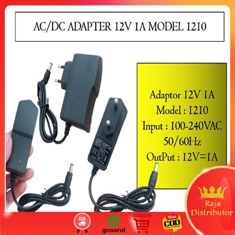 Adaptor Adapter 12v 1a Model 1210 Lazada Indonesia
