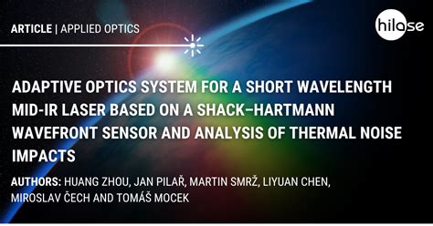 adaptive optics system for a short wavelength mid ir laser based on a