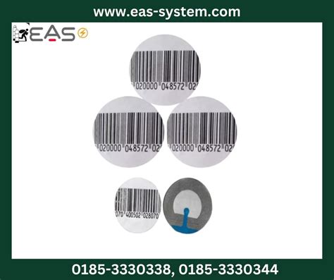 44cm Barcode Eas 82mhz Retail Rf Security Soft Labels Sticker In
