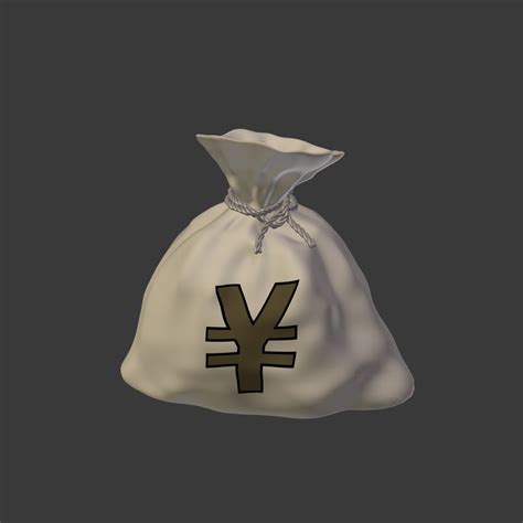 돈 가방 엔 3d 모델 5 Blend Obj Fbx Dae 3ds Free3d