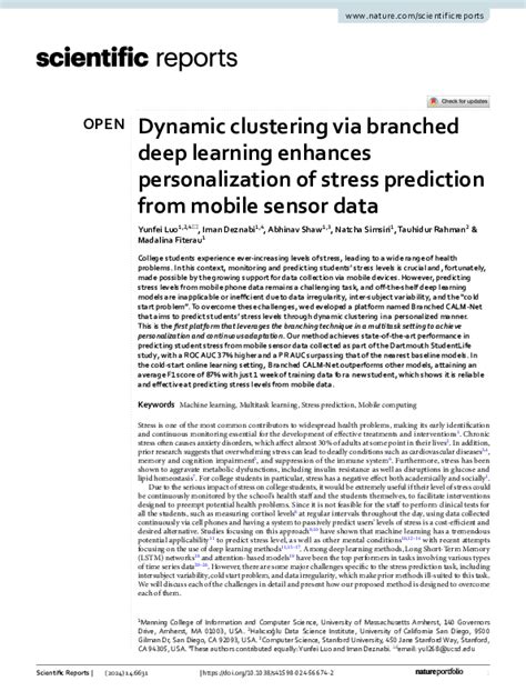 pdf dynamic clustering via branched deep learning enhances