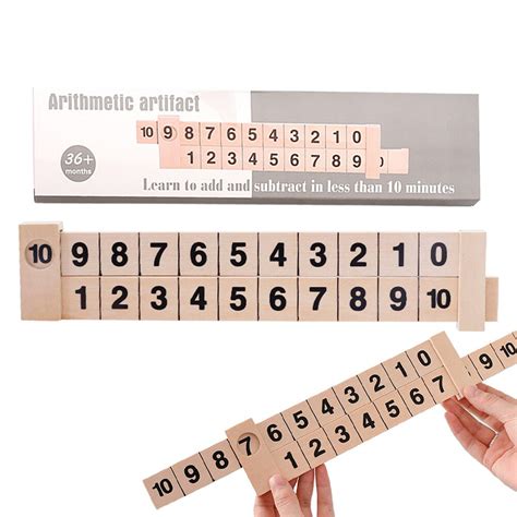 Wooden Arithmetic 1 10 Addition And Subtraction Ar Vicedeal