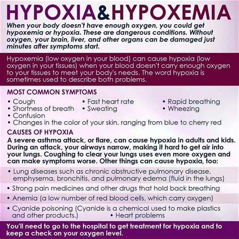 Hypoxia Vs Hypoxemia Nursing School Survival Respiratory Therapy