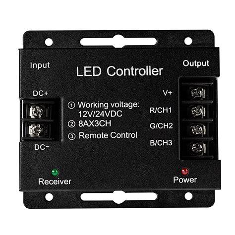 RGB LED Controller Wireless RF Touch Color Remote With Dynamic Color Changing Modes Amps