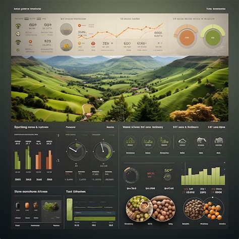 Premium Photo Web Dashboard Agriculture Crop Monitoring Dashboard Map Based Layout Clean
