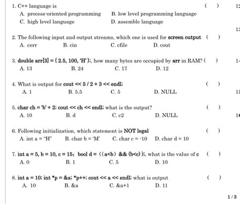 Solved 12 1 C Language Is A Process Oriented