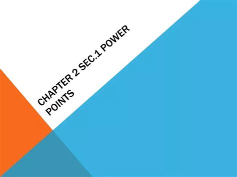 PPT Chapter Sec Power PointS PowerPoint Presentation Free