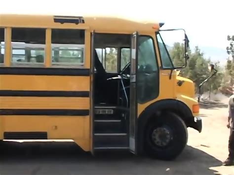 Two Beautiful Schoolgirls Have Sex In The Back Seats Of The School Bus