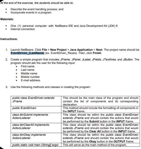 Solved Launch Netbeans Click File New Project Java Chegg