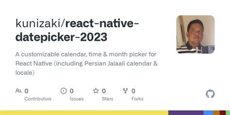 github kunizaki react native datepicker 2023 a customizable calendar