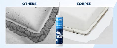 Kohree Rv Roof Sealant 4 Pack Self Leveling Lap Sealant White Rv Caulking For