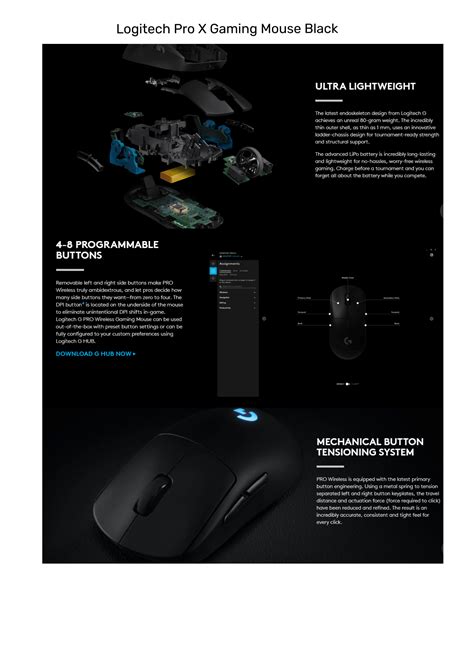 Logitech Pro X Gaming Mouse Black Onecheq Onecheq