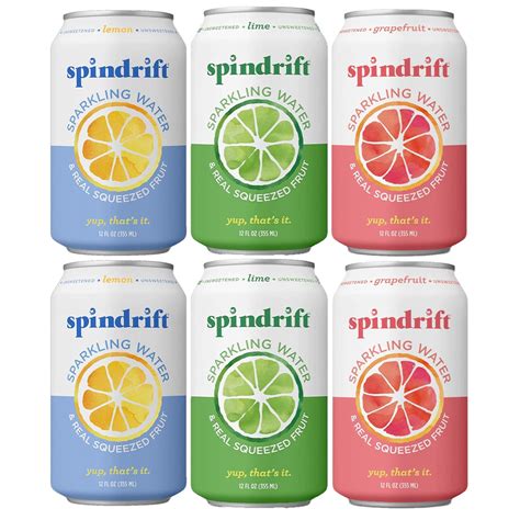 Buy Spindrift Sparkling Water Variety Pack 12oz Cans Pack Of 6 Online