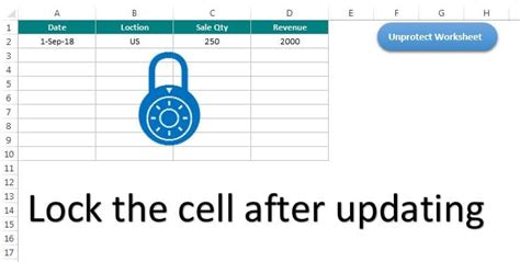 Lock Excel Cell After Updating Pk An Excel Expert