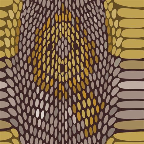 Snake Python Skin Texture Seamless Pattern Vector Stock Vector Illustration Of Cartoon