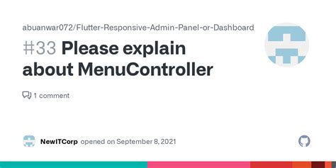 Please Explain About MenuController Issue Abuanwar Flutter Responsive Admin Panel Or