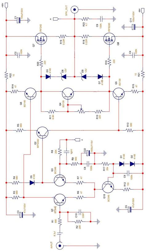 DIY Subwoofer Amplifier Circuit Diagram