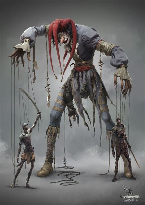 The Puppeteer Of The Damned Aria Safarzadegan Fantasy Puppet Art