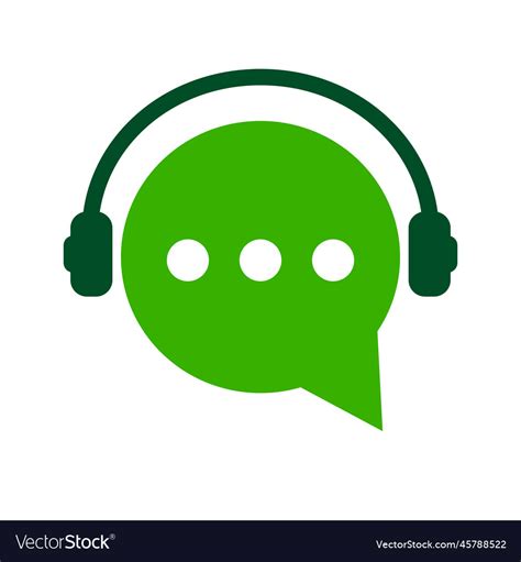 Customer Support Icon Or Chat Help Royalty Free Vector Image