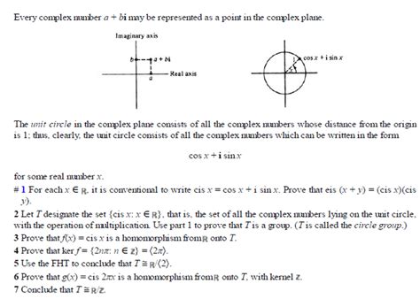 Solved Every Complex Number A Bi May Be Represented As A Chegg