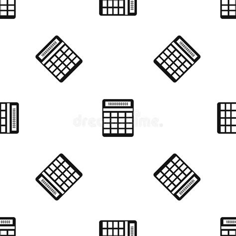 Calculator Pattern Seamless Black Stock Vector Illustration Of Addition Minus 99660493