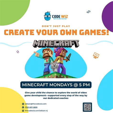 Oct 27 Minecraft Mondays At Code Wiz Edison Edison Nj Patch