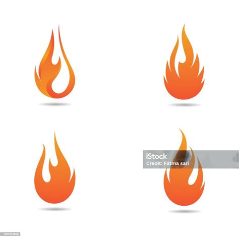 Ikon Vektor Simbol Api Ilustrasi Stok Unduh Gambar Sekarang Api