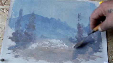 Zviadi Meqvabishvili როგორ დავიწყოთ ხატვა ზეთის საღებავით ზამთრის