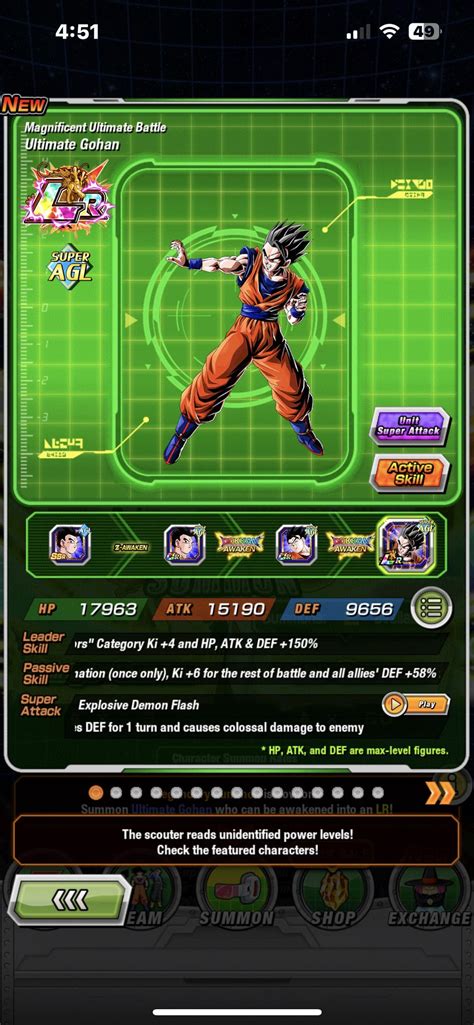 Quick Question Does The “ultimate” Gohan Scam Continue With Him R Dokkanbattlecommunity