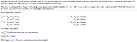 solved assume that a simple random sample has been selected